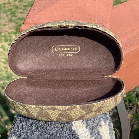 Coach | Accessories | Coach Tan Brown Sunglass Eyeglass Hard Shell Case ...